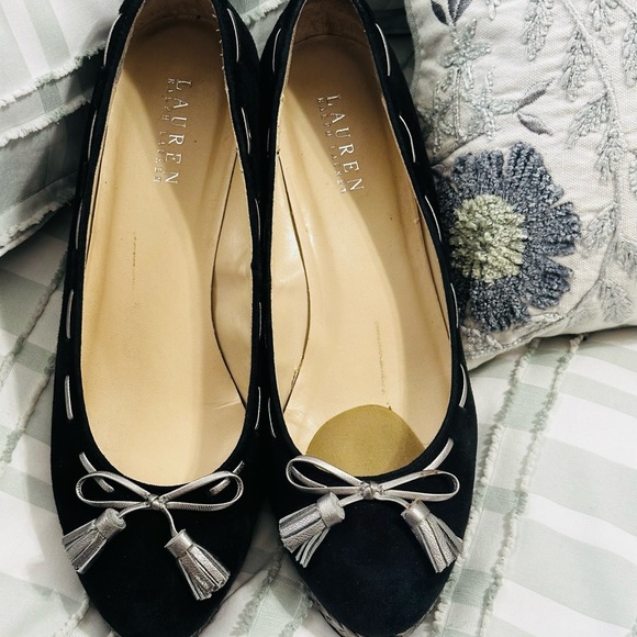 Lauren Ralph Lauren | Shoes | Lauren Ralph Lauren Cambree Wedges Black ...